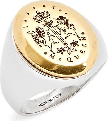 McQueen Crest Signat Ring | Nordstrom