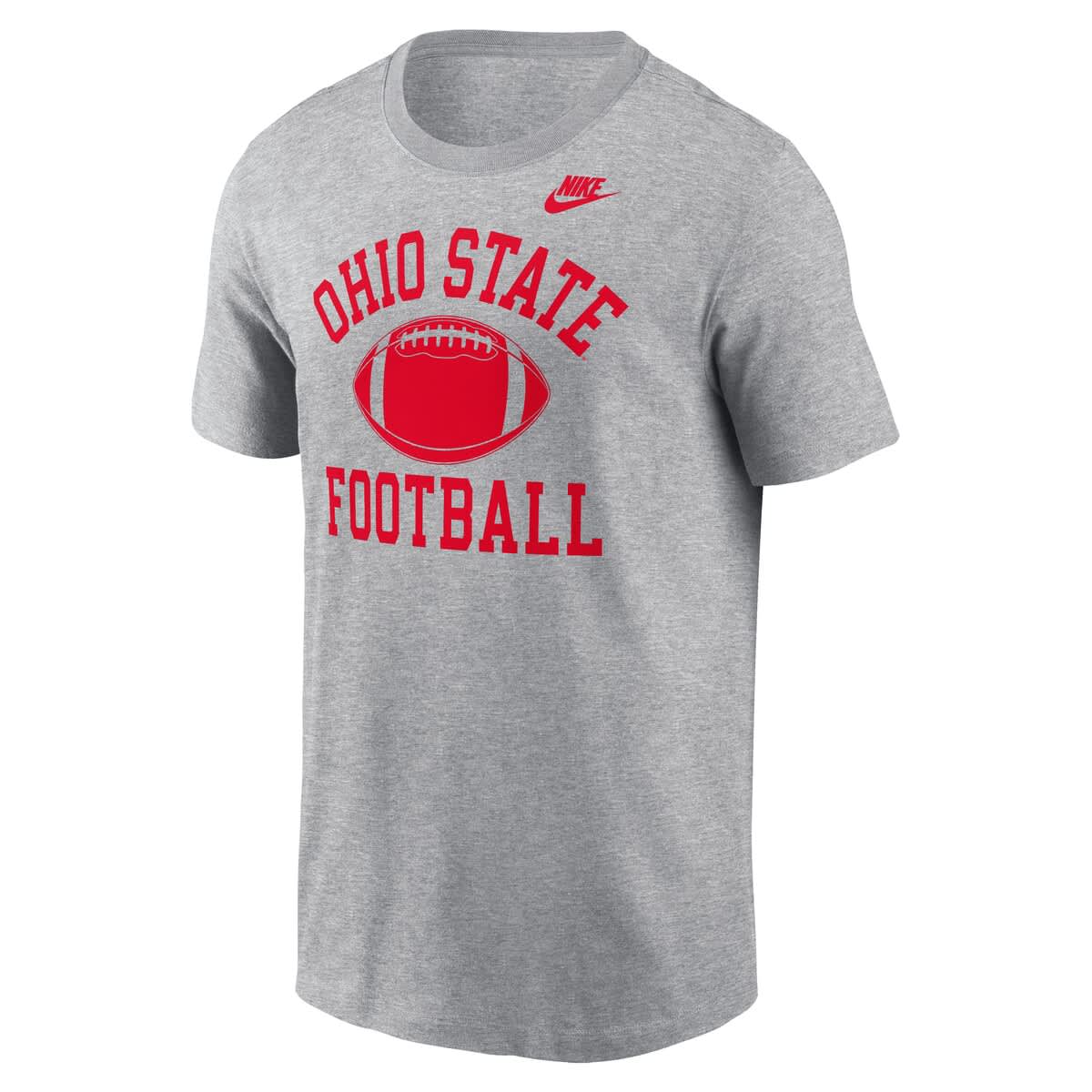 Nike Men's Nike Heather Gray Ohio State Buckeyes Legacy Football Icon T ...