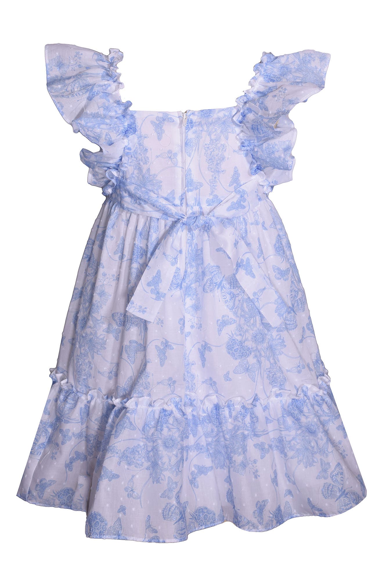 Iris & Ivy Kids' Butterfly Clip Dot Cotton Party Dress | Nordstromrack