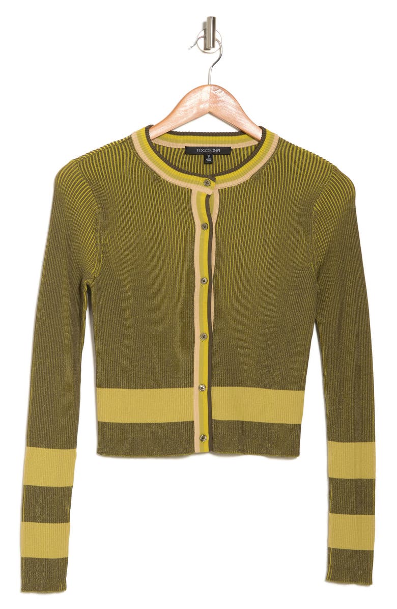 Toccin Stripe Crop Cardigan | Nordstromrack
