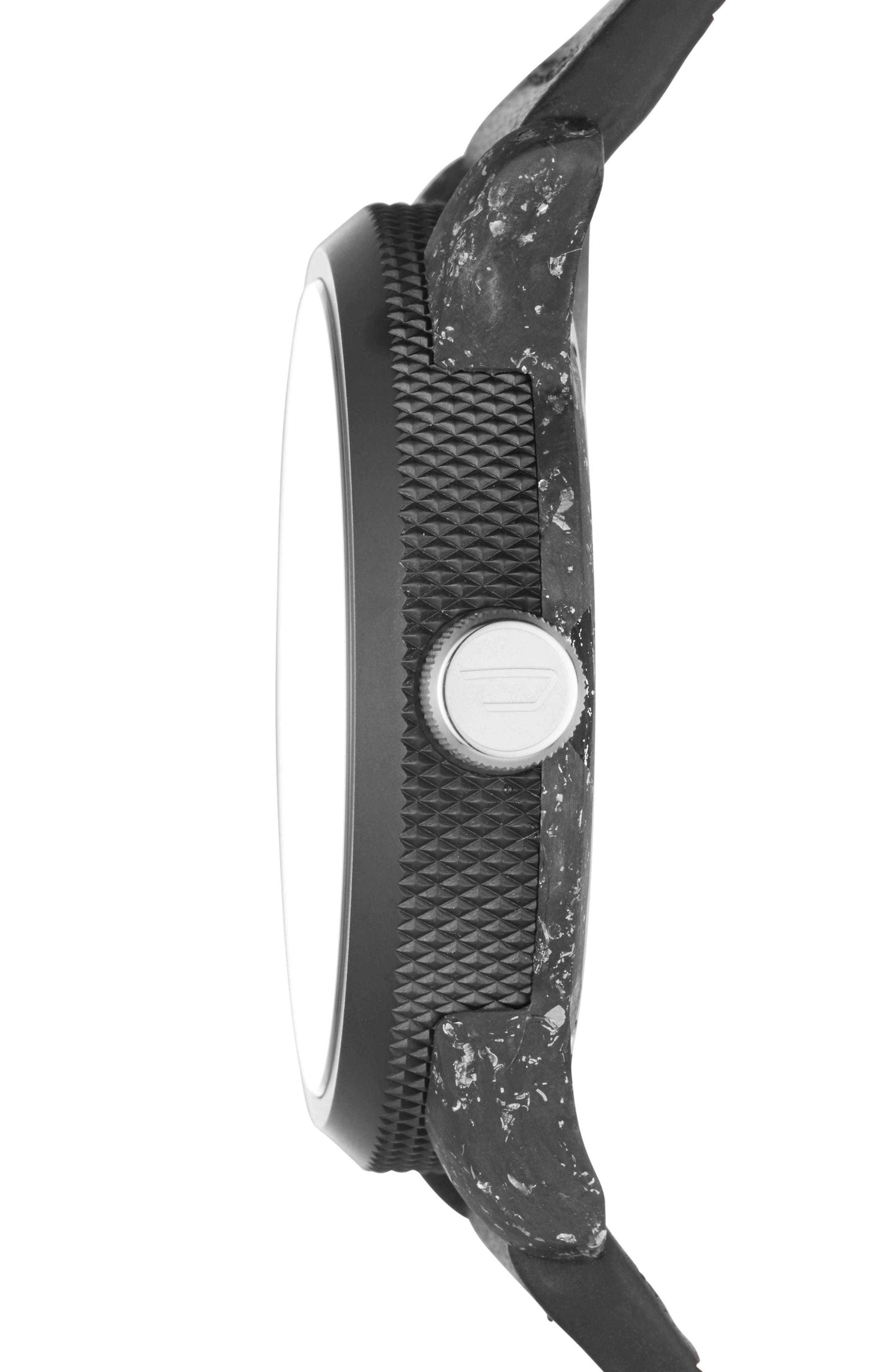 DIESEL® Rasp Leather Strap Watch, 46mm x 53mm | Nordstrom
