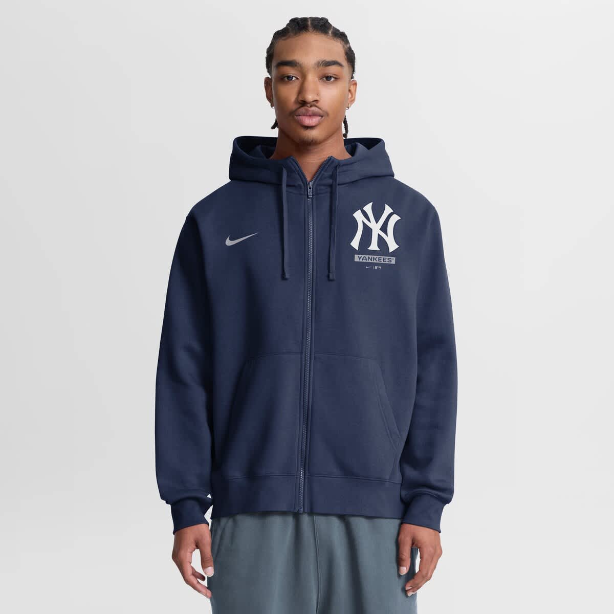 Nike Men's Nike Navy New York Yankees Primetime Lockup Full-Zip Hoodie ...