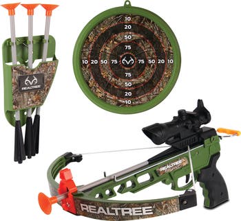 REALTREE Toy Pistol Crossbow Set 14" Greencamo 3 Arrows 8+ | Nordstrom