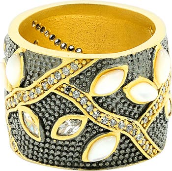FREIDA ROTHMAN Fleur Bloom Cigar Band Ring | Nordstrom