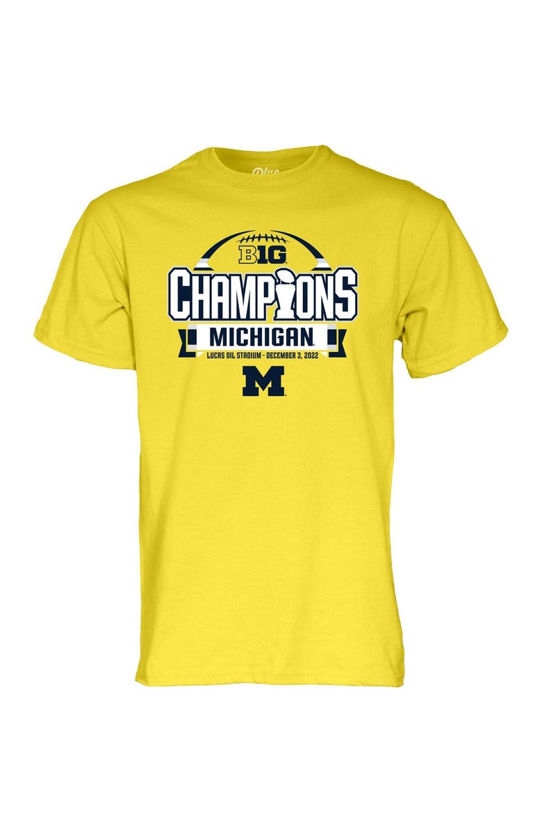 BLUE 84 Men's Blue 84 Maize Michigan Wolverines 2022 Big Ten Football ...