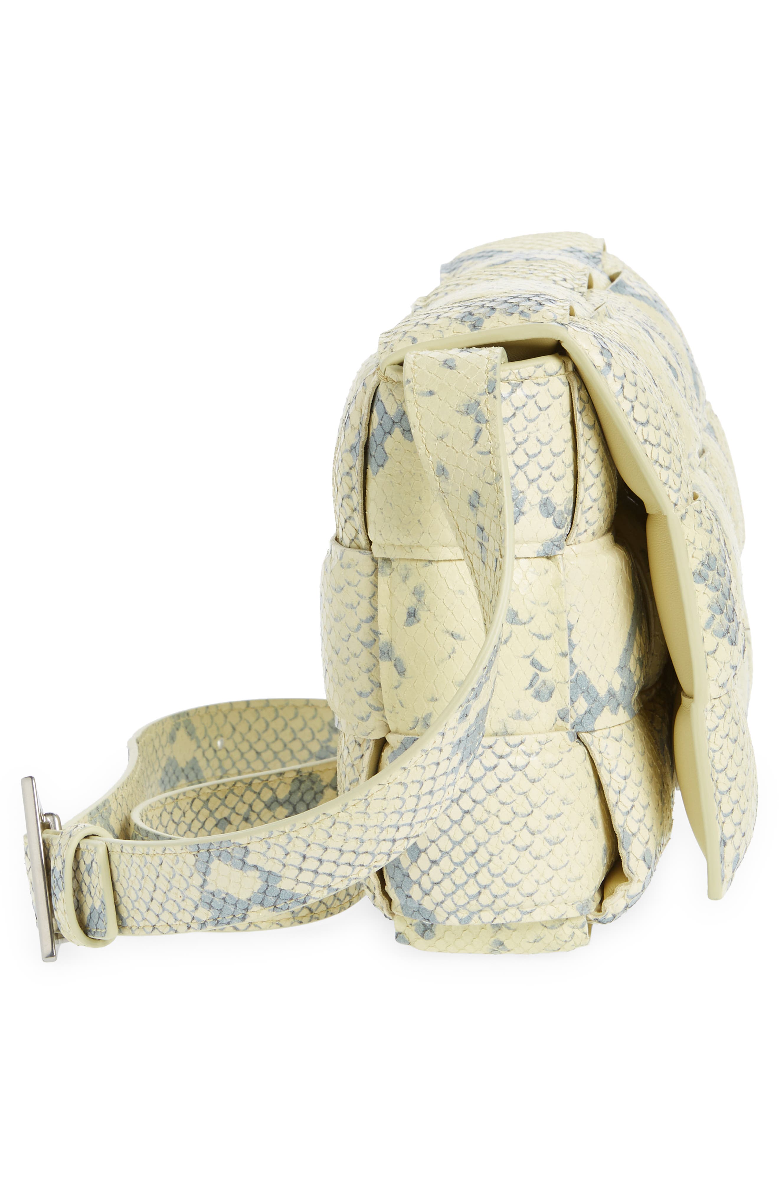 Bottega Veneta Padded Cassette Python Embossed Leather Crossbody Bag ...