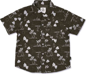 Feather 4 Arrow Kids' Islander Short Sleeve Button-Up Shirt | Nordstrom