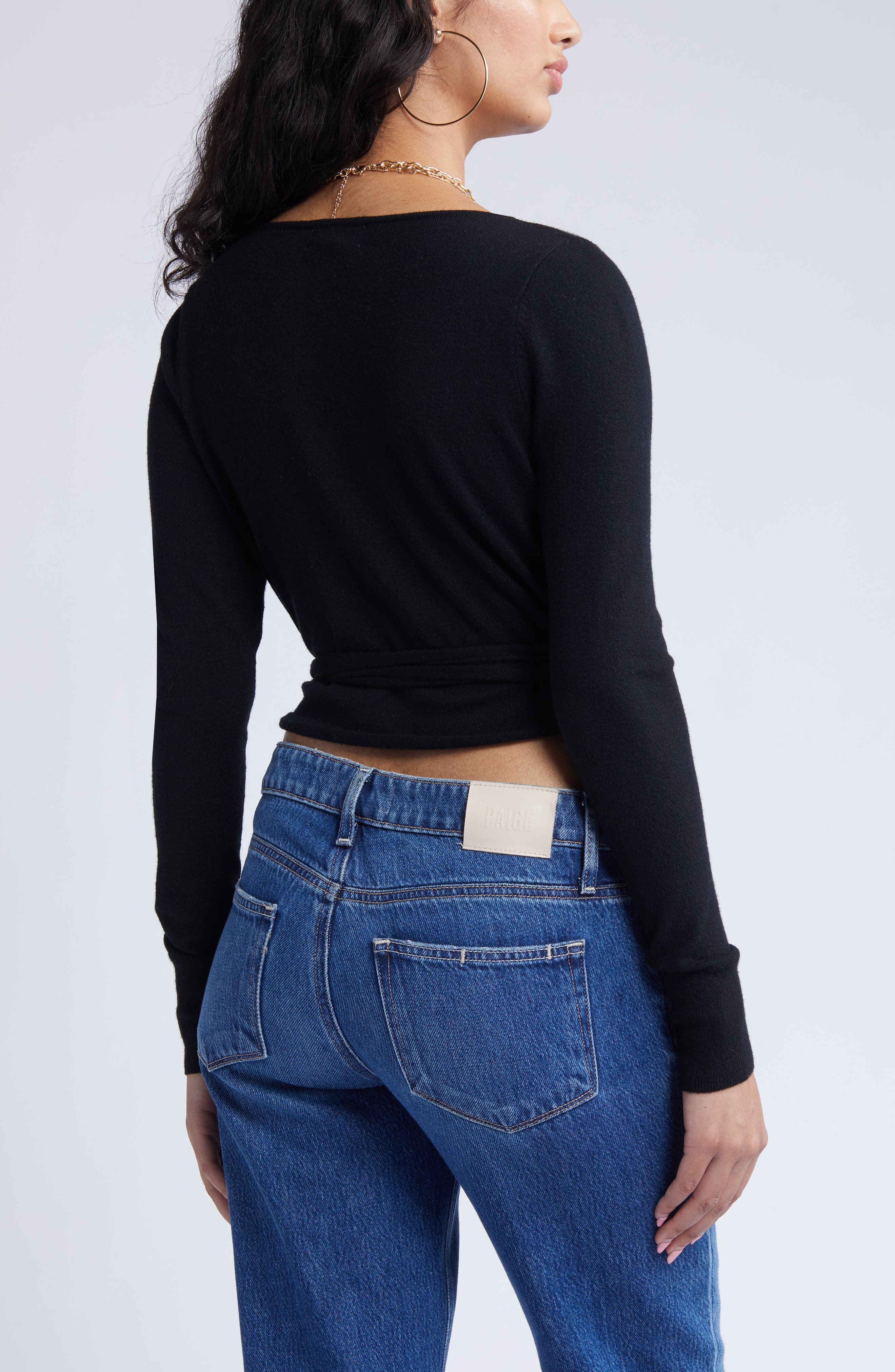 Open Edit Wrap Sweater | Nordstrom