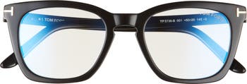 TOM FORD 50mm Small Blue Light Blocking Glasses | Nordstrom