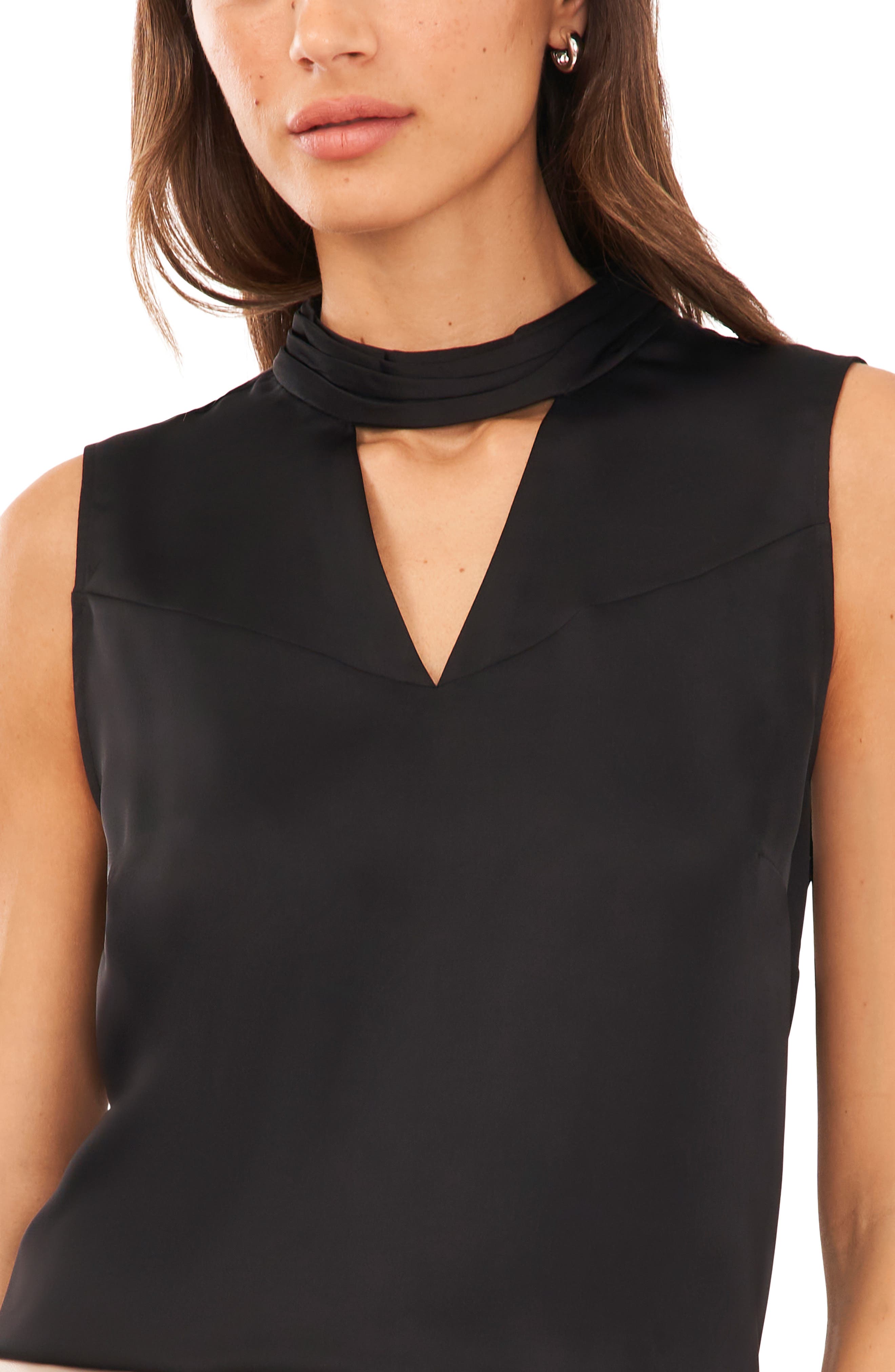 Halogen® Cutout Sleeveless Blouse | Nordstrom