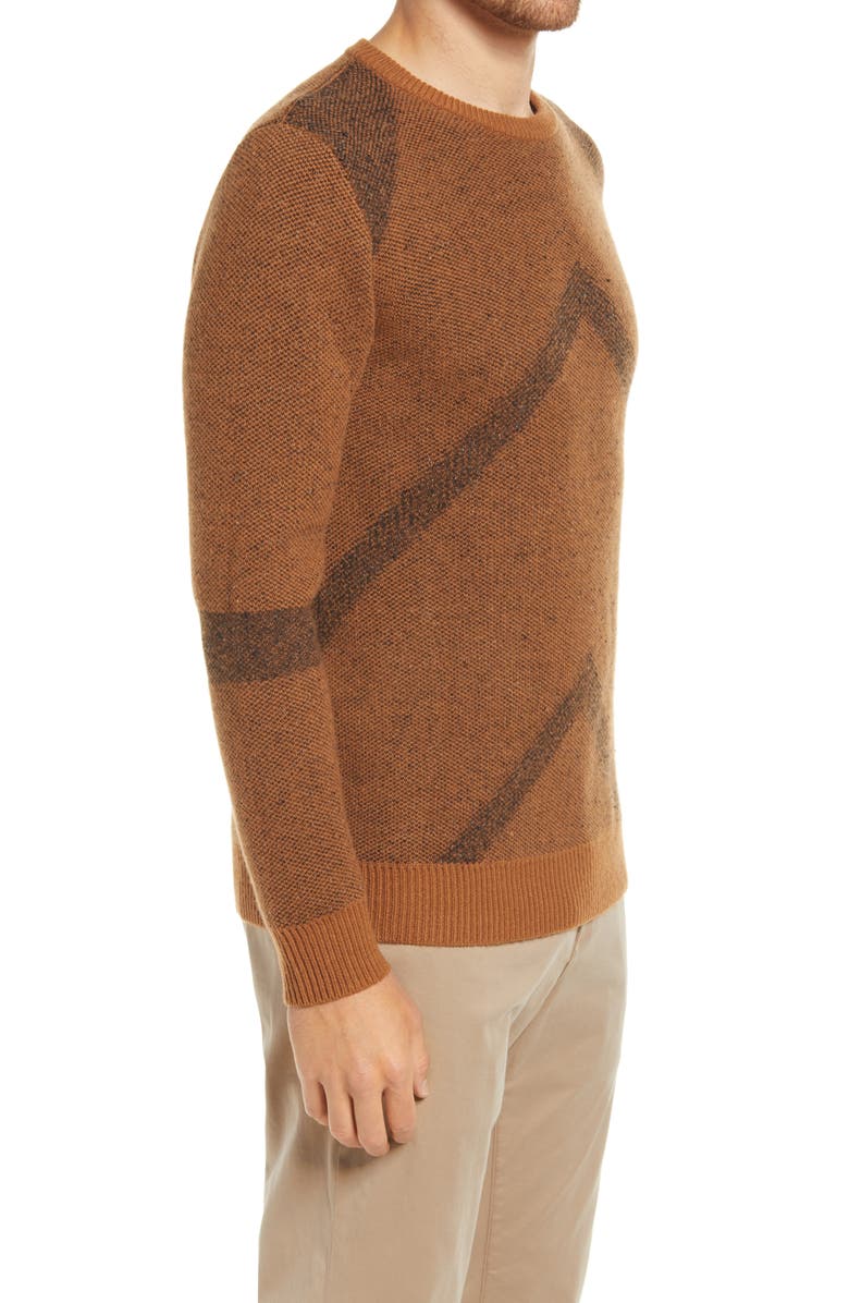 Billy Reid Painted Zigzag Wool & Cashmere Crewneck Sweater | Nordstromrack