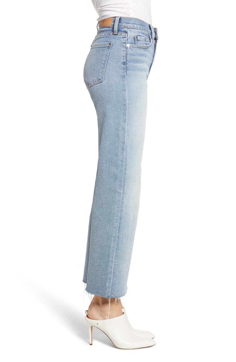 7 For All Mankind ® Alexa Frayed Hem Crop Wide Leg Jeans | Nordstromrack