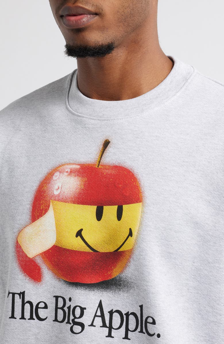 MARKET SMILEY® Big Apple Graphic Crewneck Sweatshirt | Nordstromrack