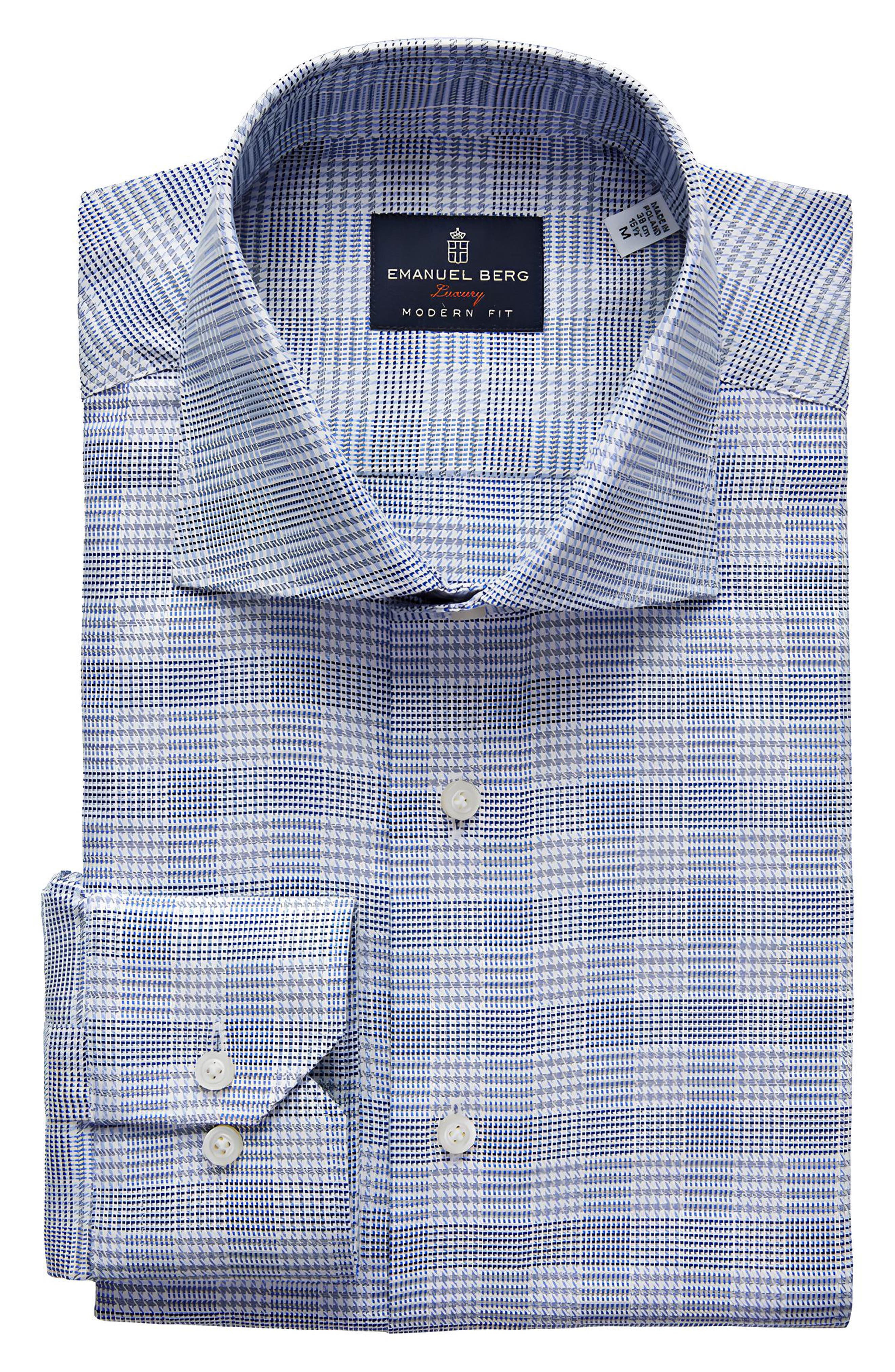 Modern Fit Check Cotton Dress Shirt (Men) | Nordstromrack