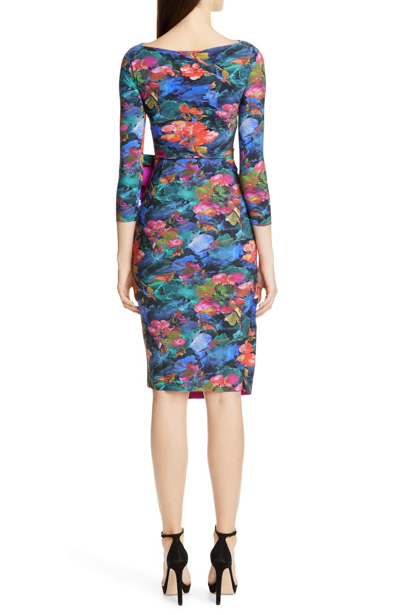 Chiara Boni La Petite Robe Zelma Side Ruffle Floral Print Cocktail ...