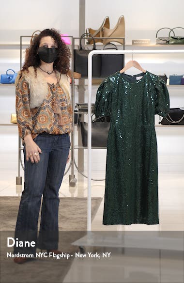 Rachel Parcell Bias Sequin Short Puff Sleeve Dress | Nordstromrack