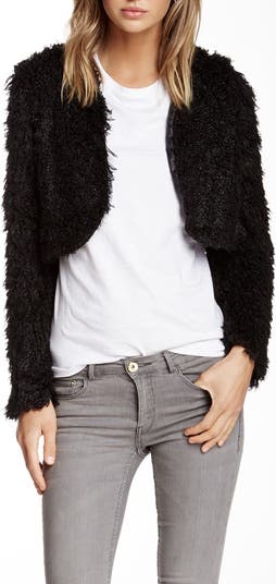 Vertigo Paris FAUX FUR CROPPED SHRUG | Nordstromrack