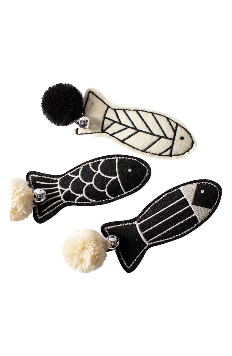 Fringe Studio Off The Scales Set of 3 Mini Fish Cat Toys | Nordstrom