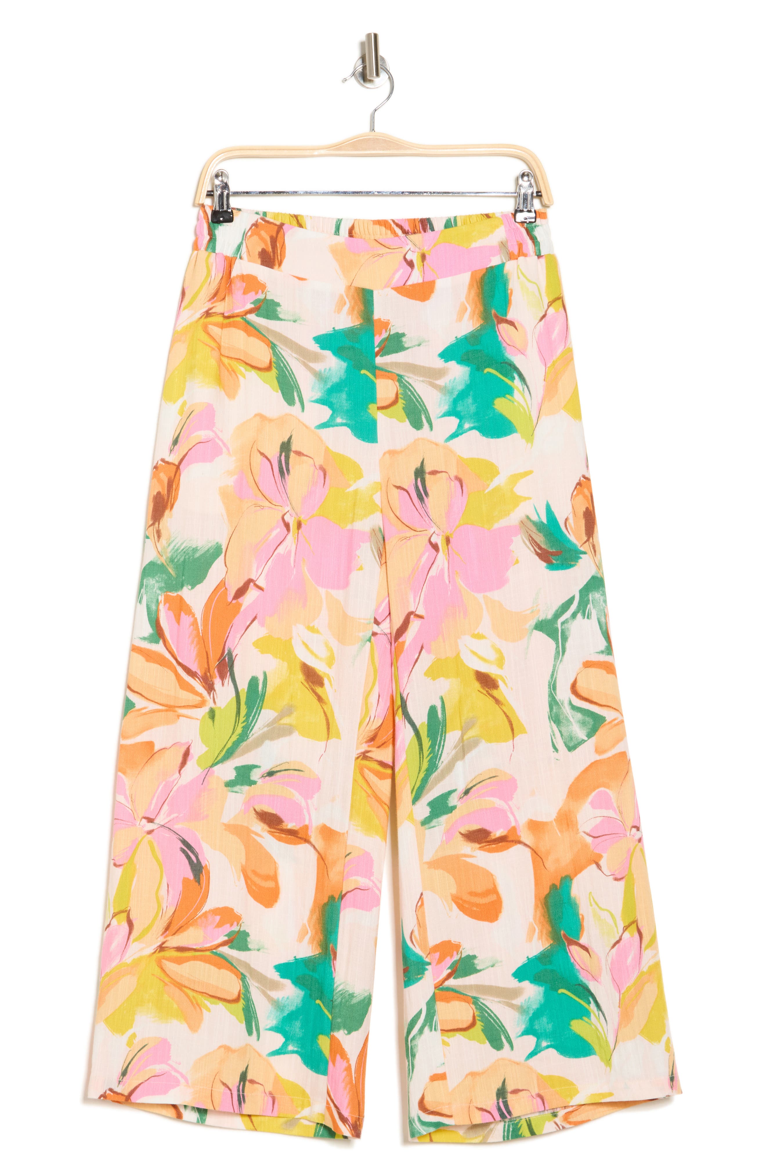 Gemma + Jane Floral Wide Leg Pull-On Pants | Nordstromrack