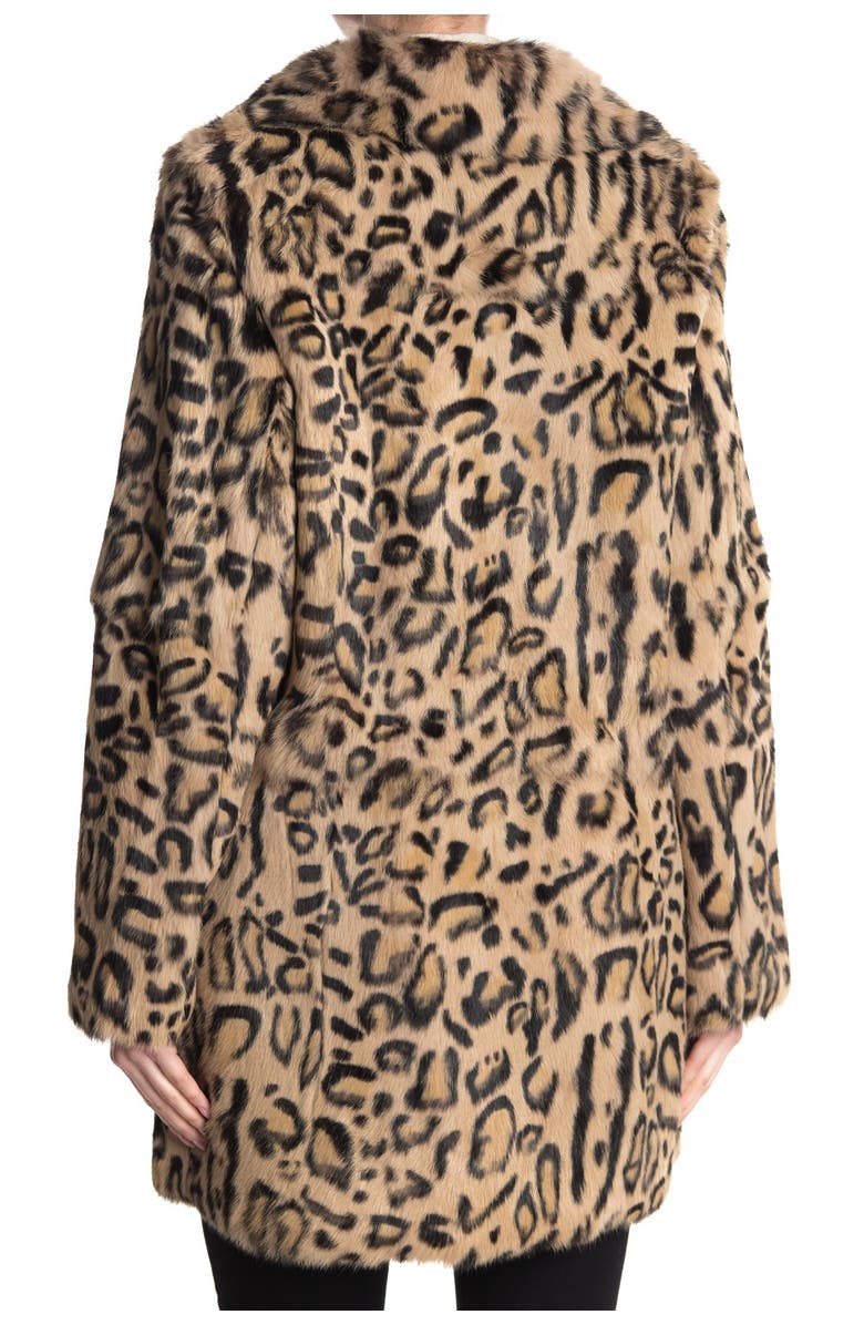Love Token Ronnie Leopard Genuine Rabbit Fur Coat | Nordstromrack