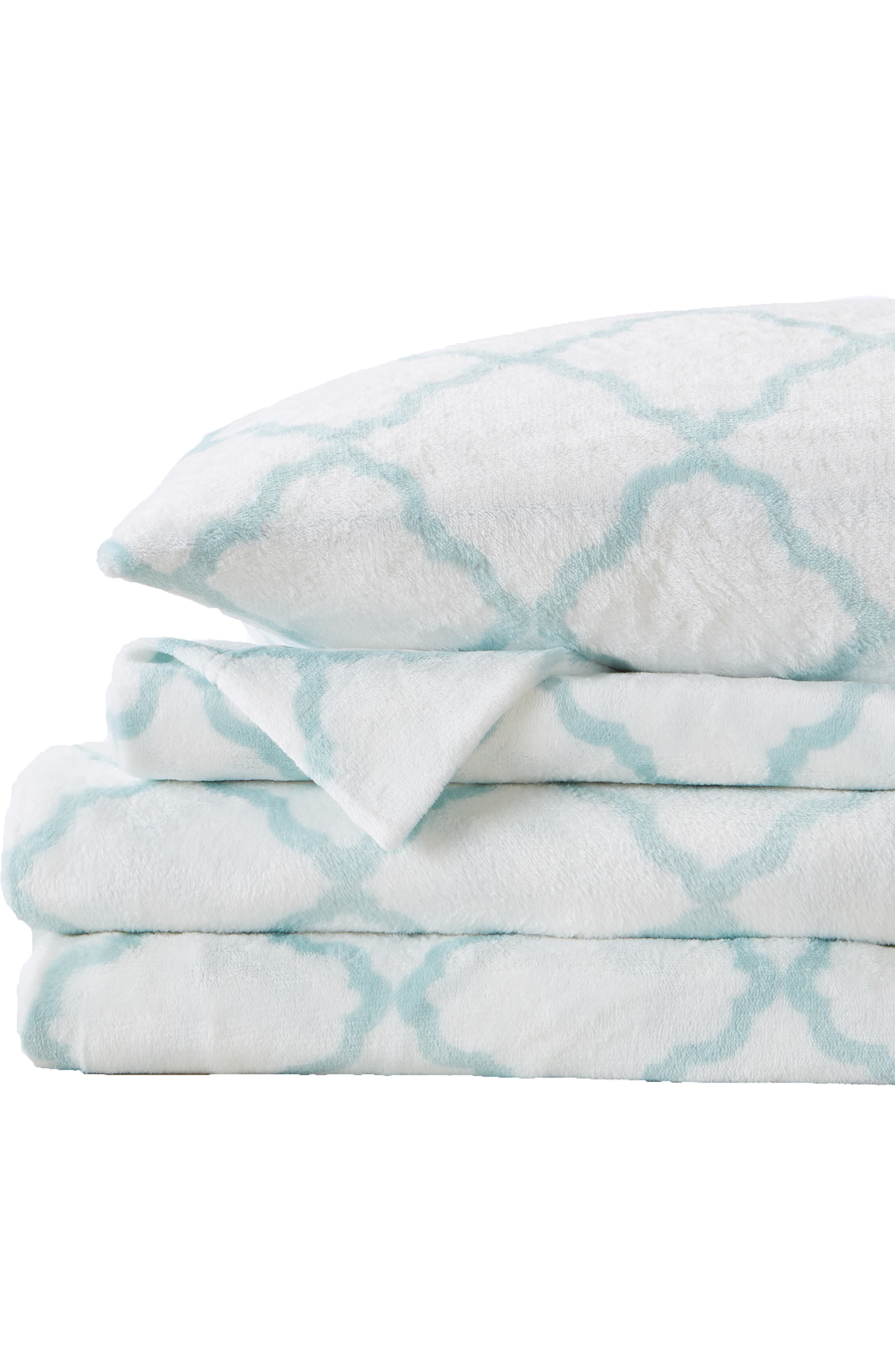 Woven & Weft Printed Plush Velour Sheet Set | Nordstromrack
