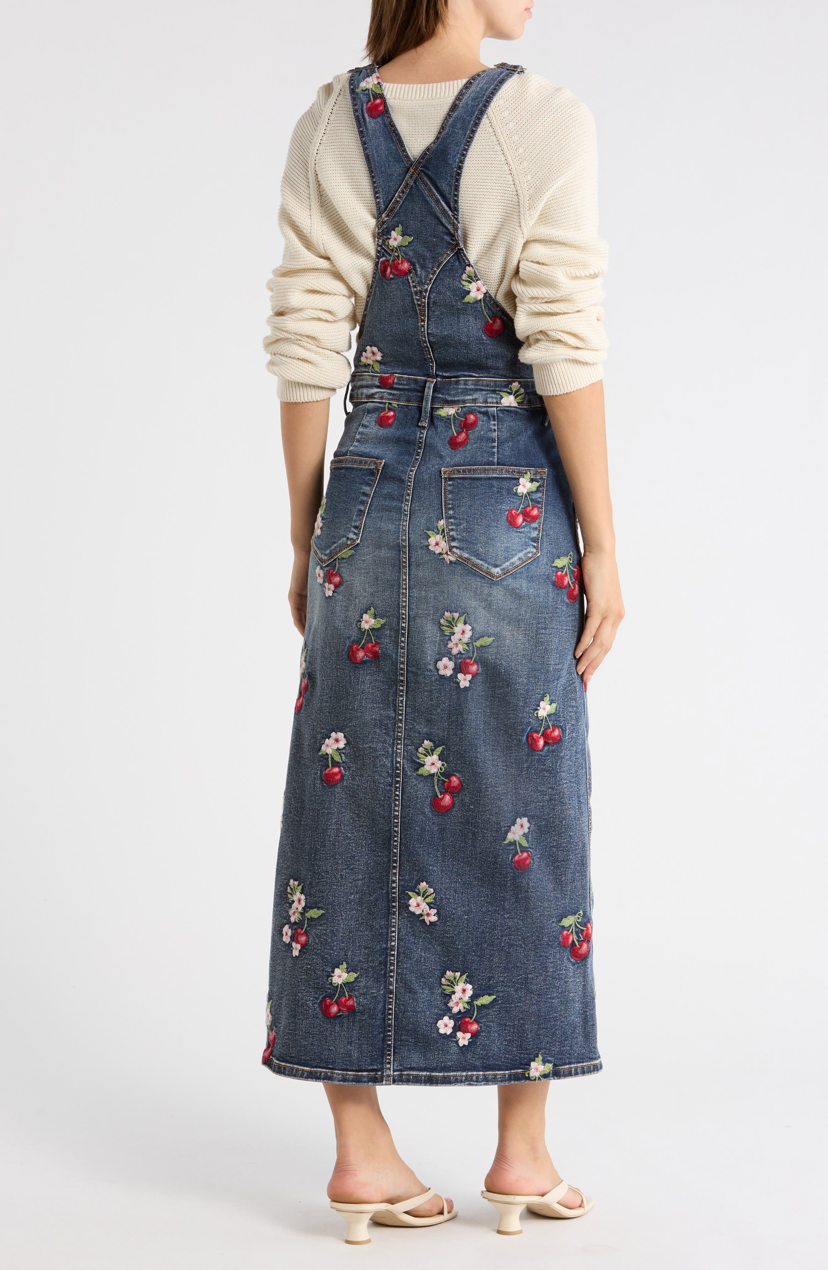 Driftwood Sarah Denim Overalls Dress | Nordstromrack