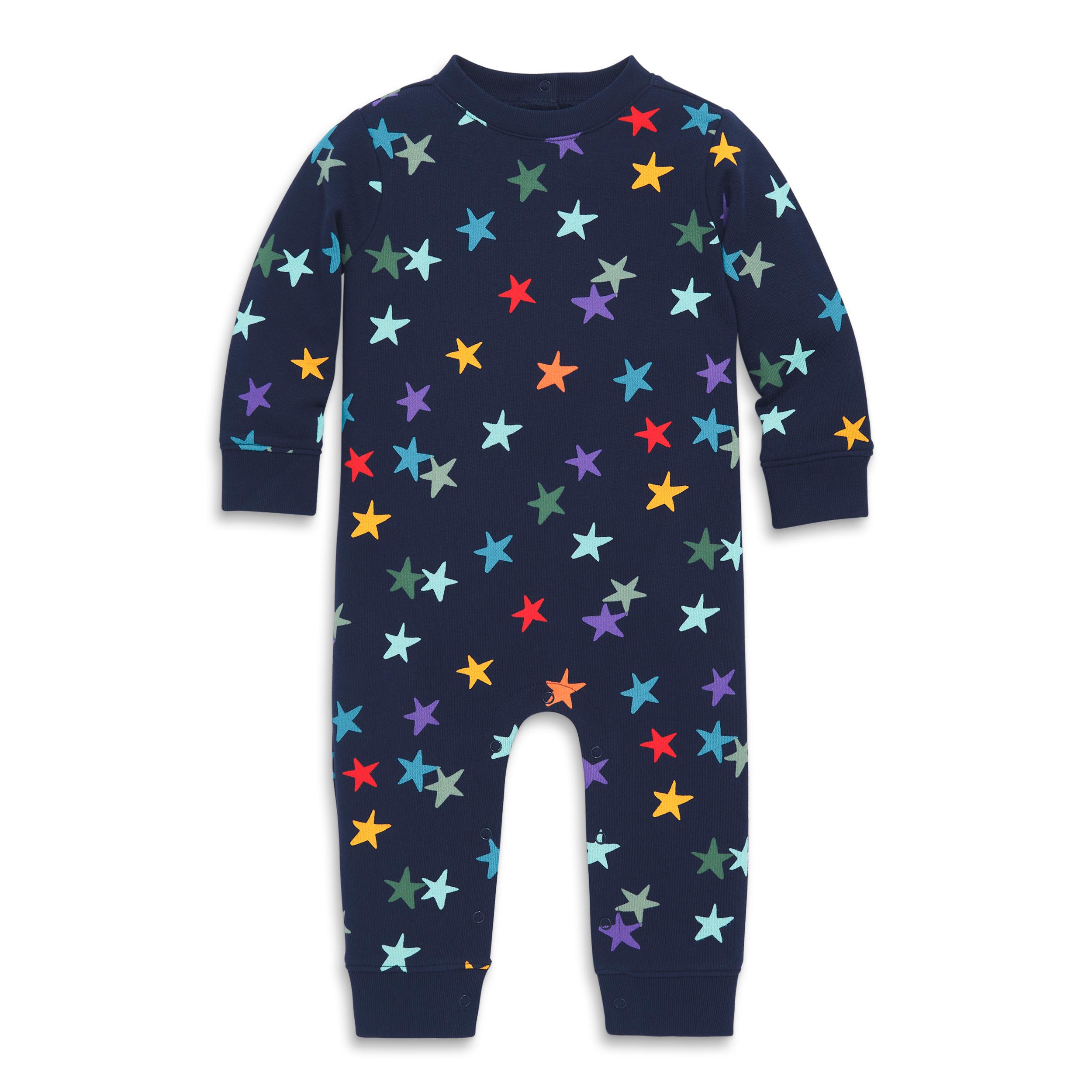 Primary Baby Sweatshirt Romper In Oat Blooms | Nordstrom