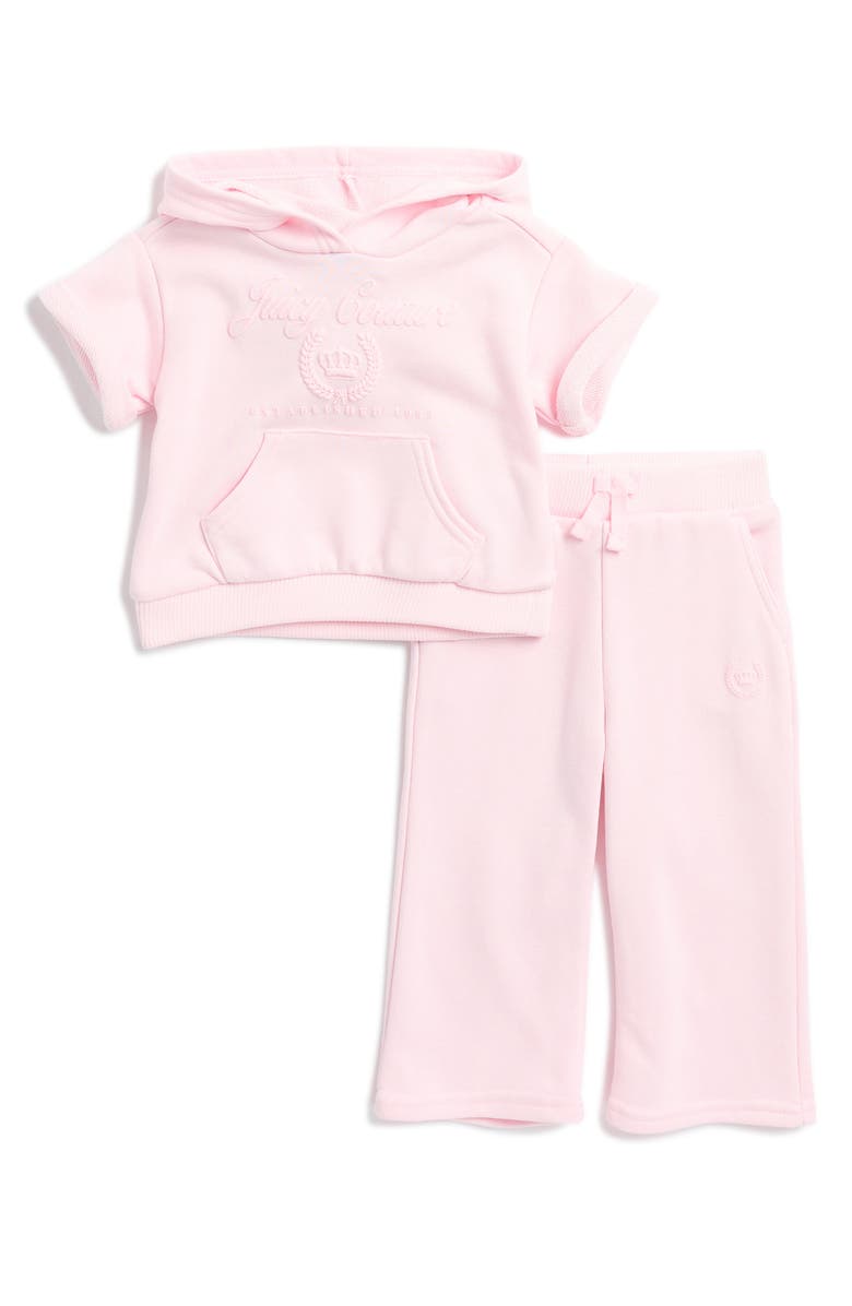 Juicy Couture Kids' Short Sleeve Pullover & Wide Leg Pants Set ...