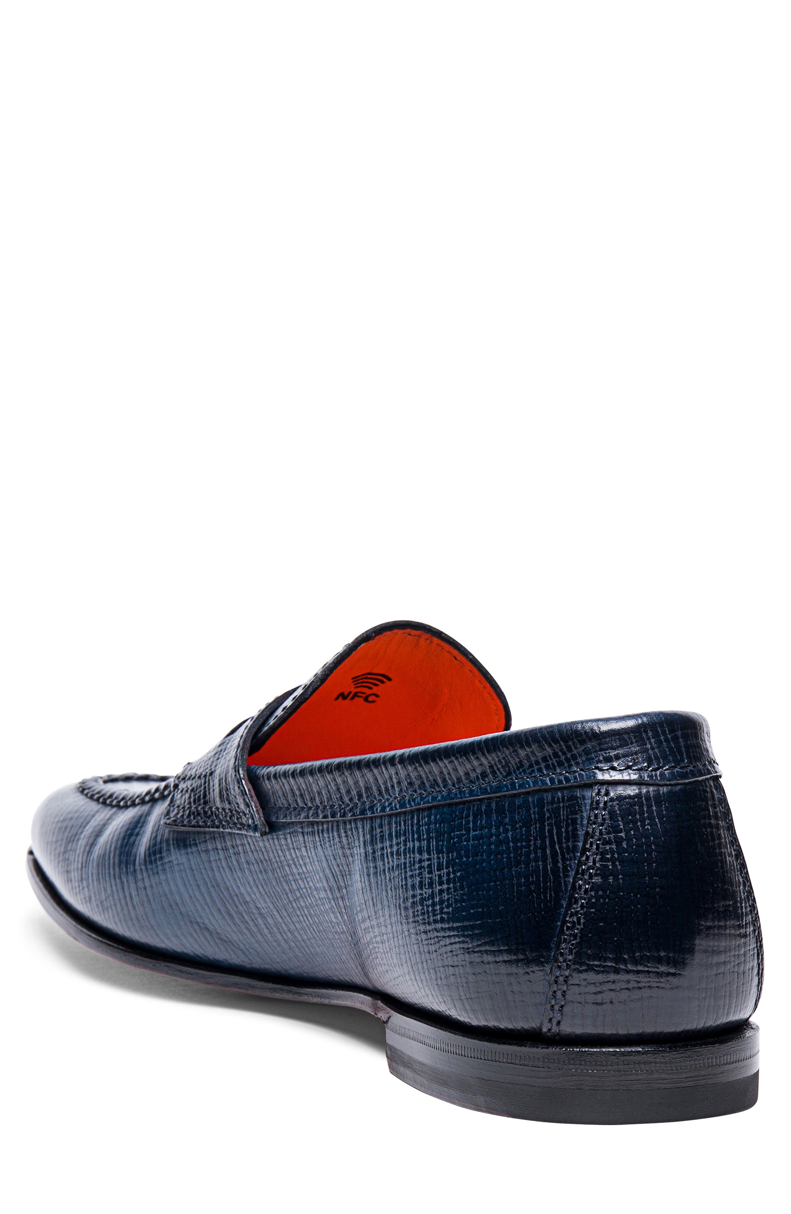 Santoni Door Embossed Penny Loafer (Men) | Nordstromrack
