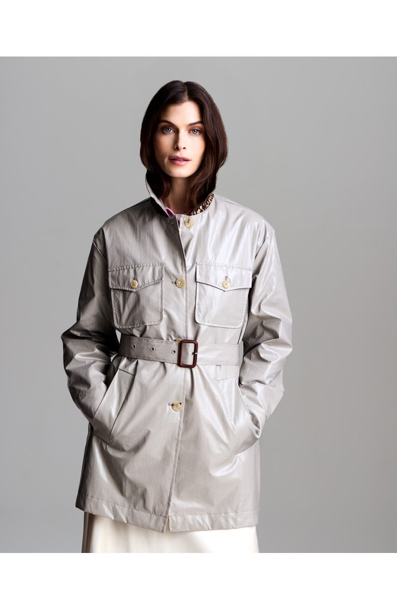 JANE POST Belted Safari Rain Jacket | Nordstrom