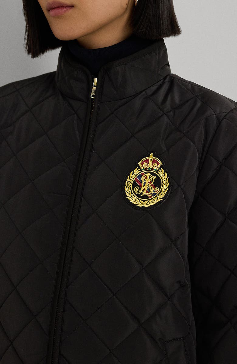Lauren Ralph Lauren Crest Logo Quilted Jacket | Nordstrom