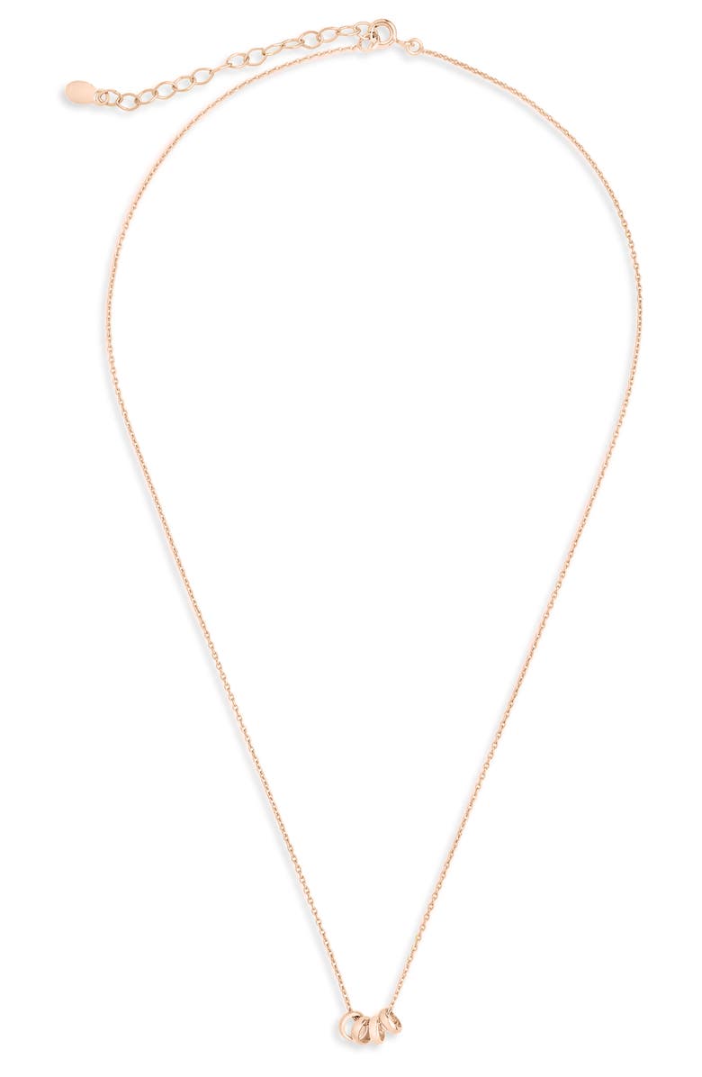 Sterling Forever Sterling Silver Four Rings Pendant Necklace ...