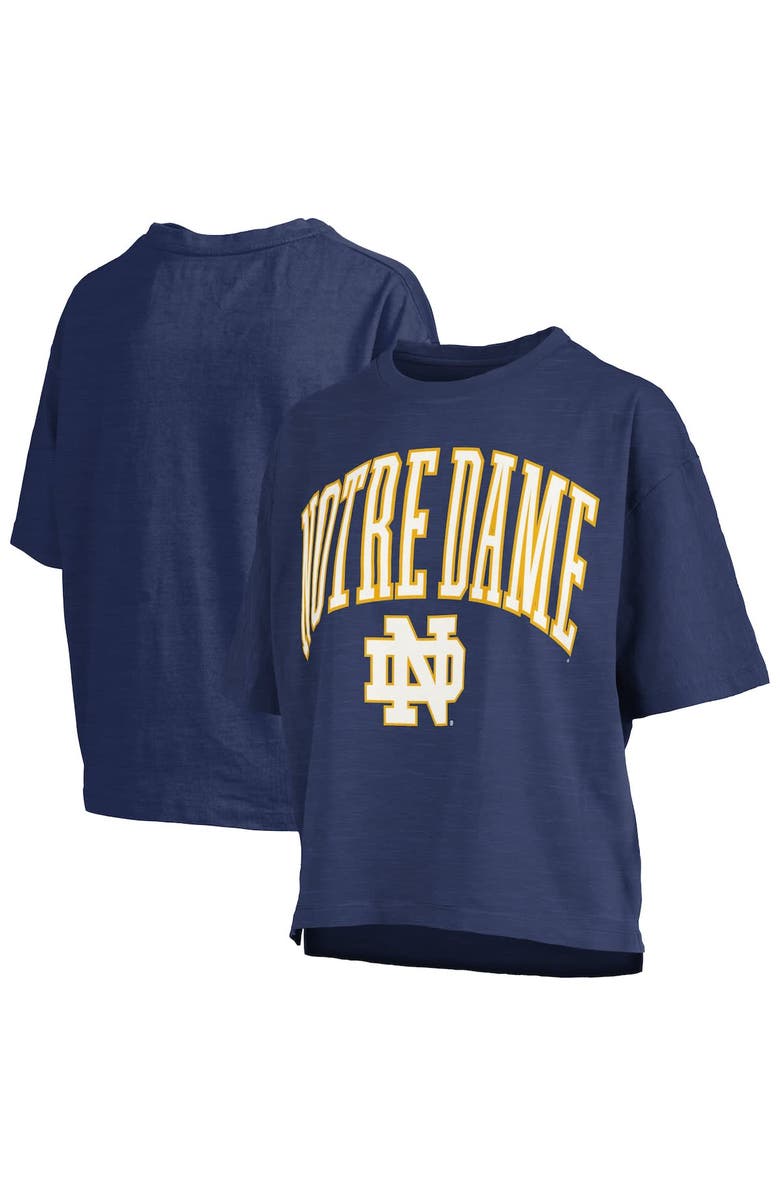 PRESSBOX Women's Pressbox Navy Notre Dame Fighting Irish Nelson Arch ...