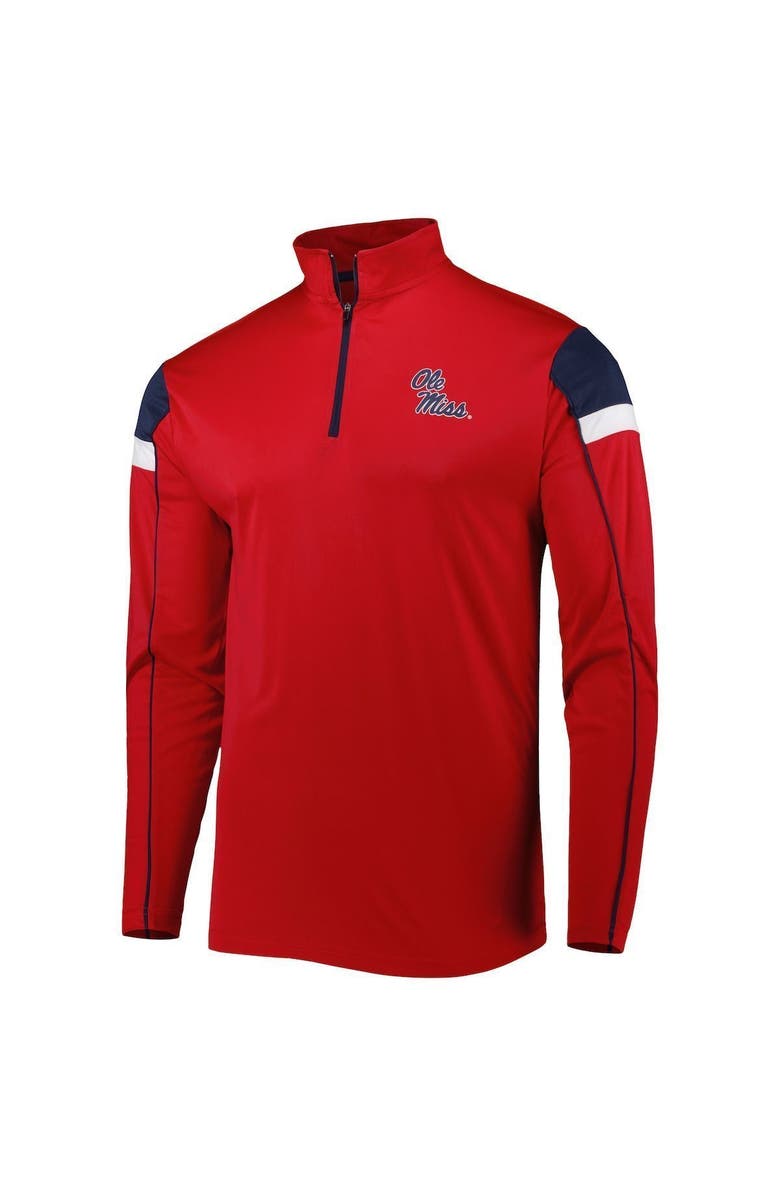COLOSSEUM Men's Colosseum Red Ole Miss Rebels Golf Match Quarter-Zip ...