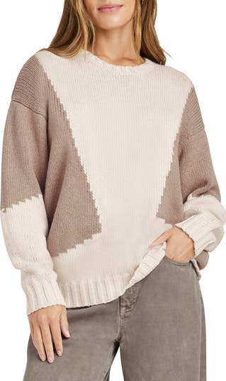 Splendid Camden Colorblock Cotton Crewneck Sweater | Nordstrom