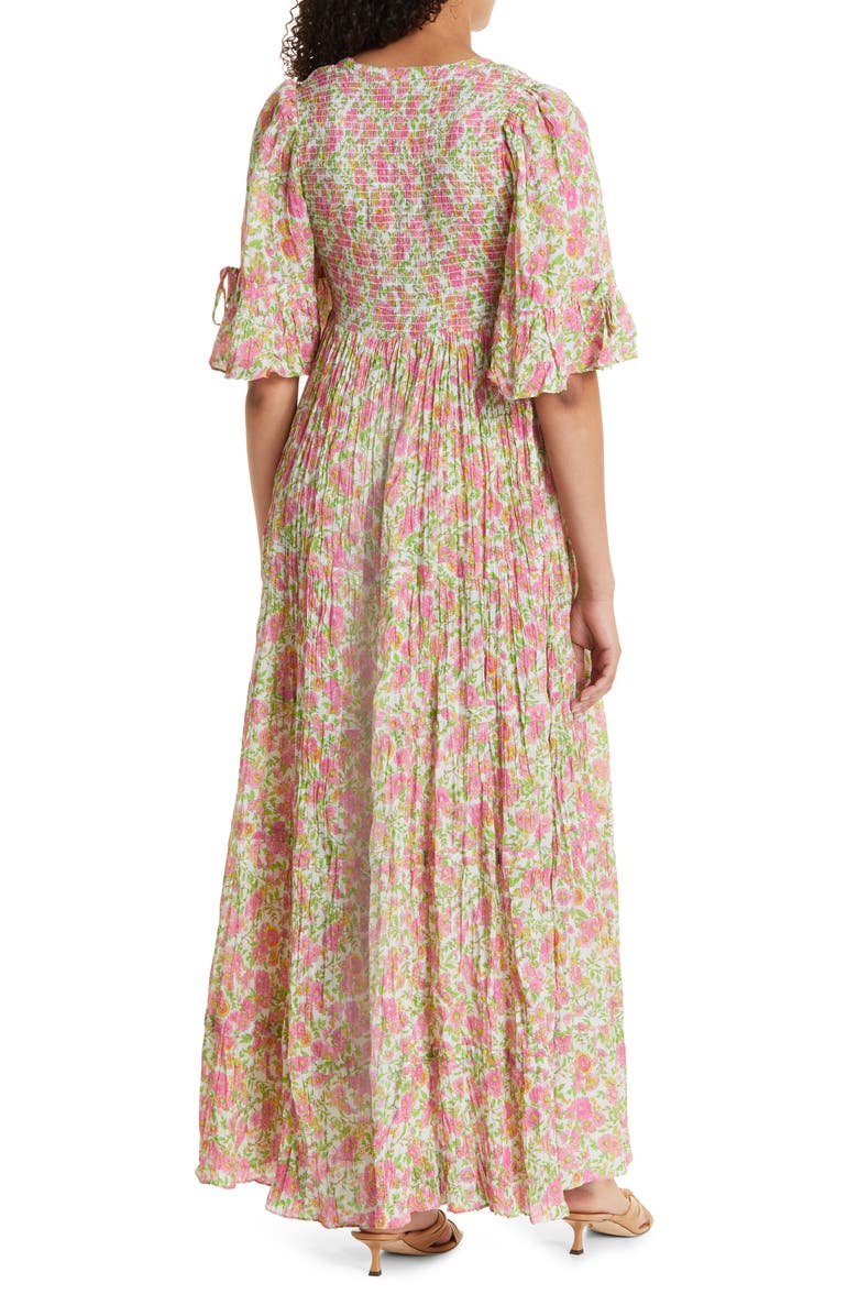 byTiMo Twisted Floral Tiered Ruffle Cotton Maxi Dress | Nordstromrack