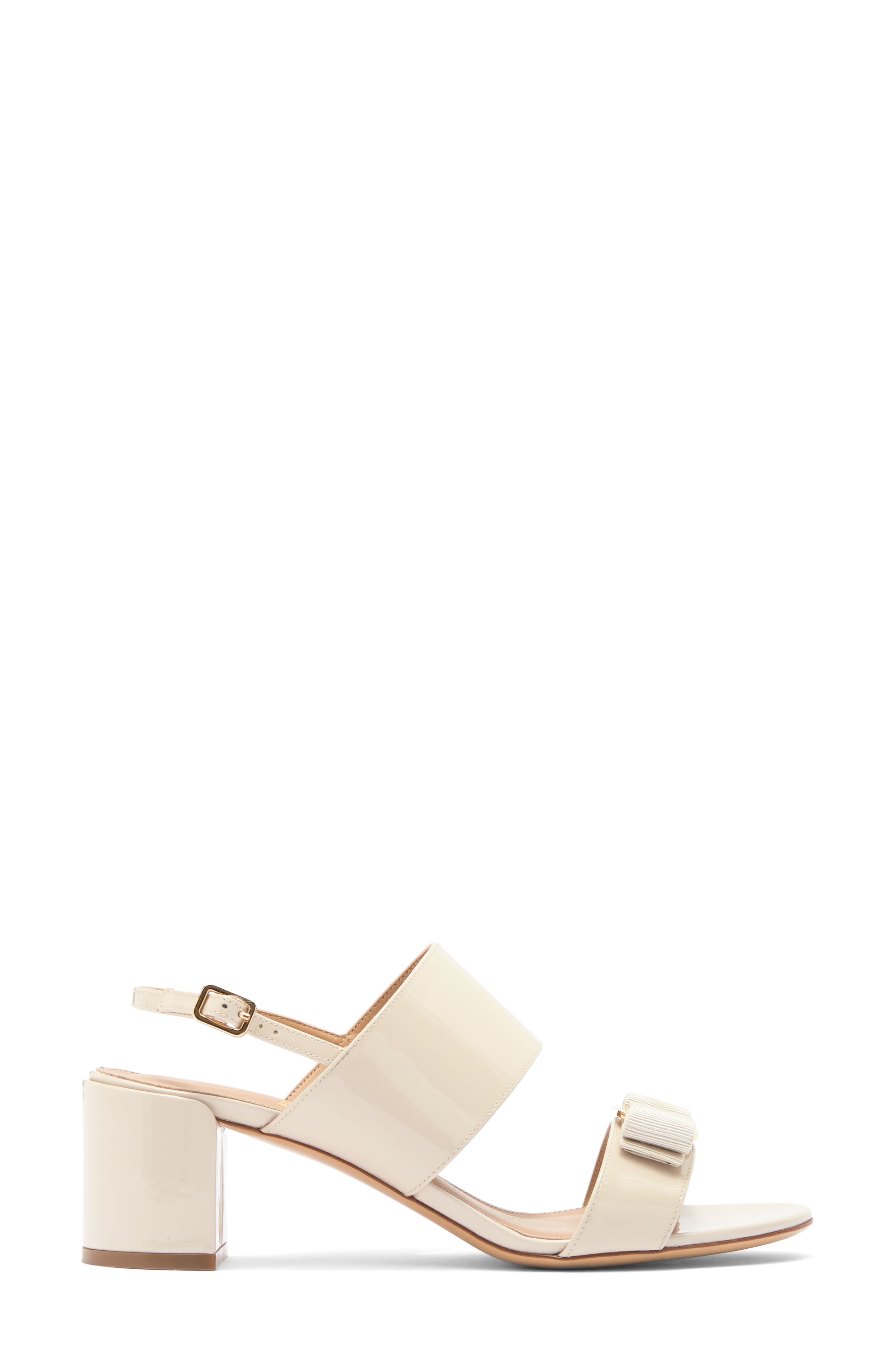FERRAGAMO Vernice Bow Open Toe Sandal (Women) | Nordstromrack