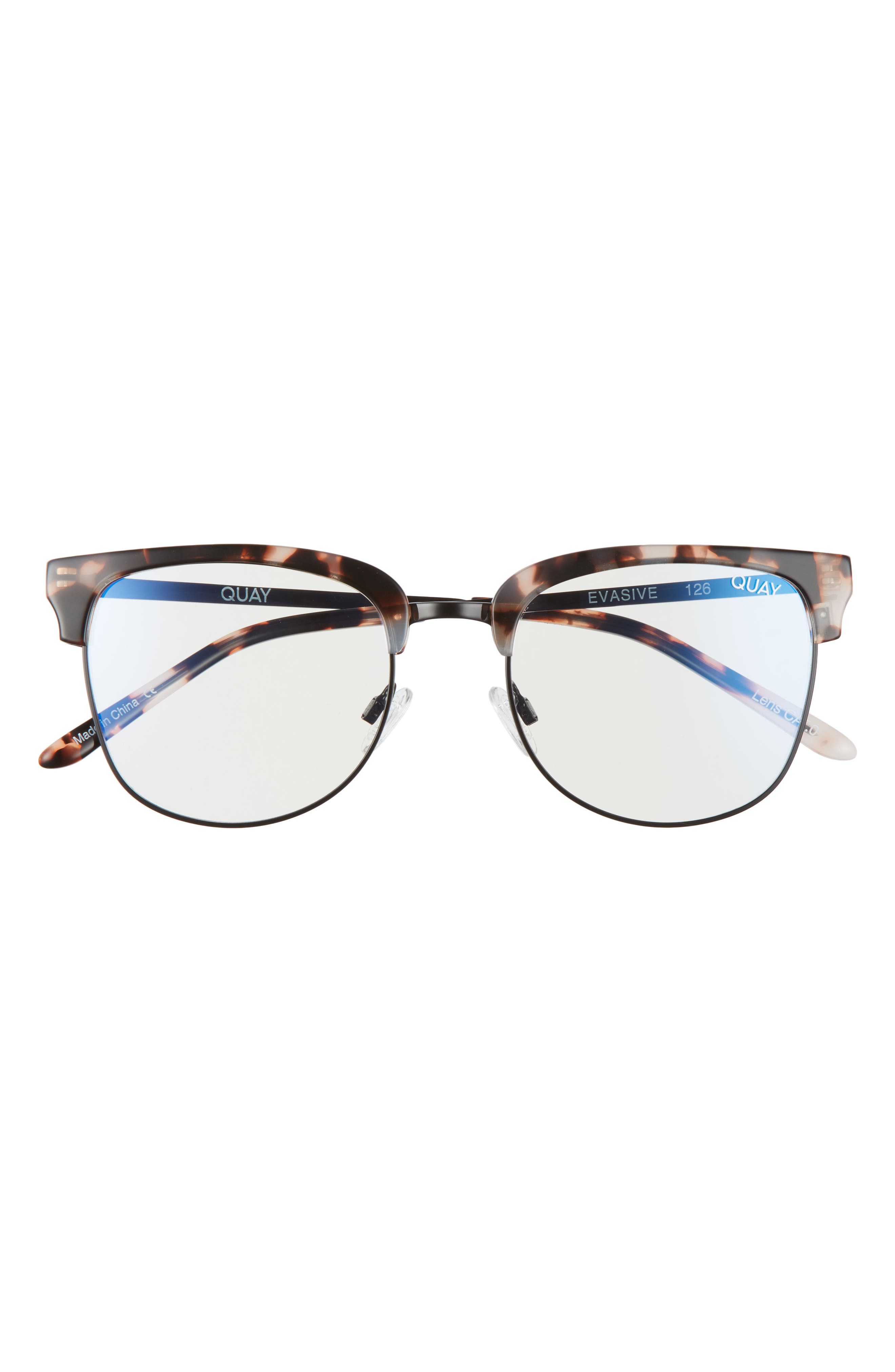 QUAY Australia Evasive 54mm Blue Light Blocking Glasses | Nordstromrack