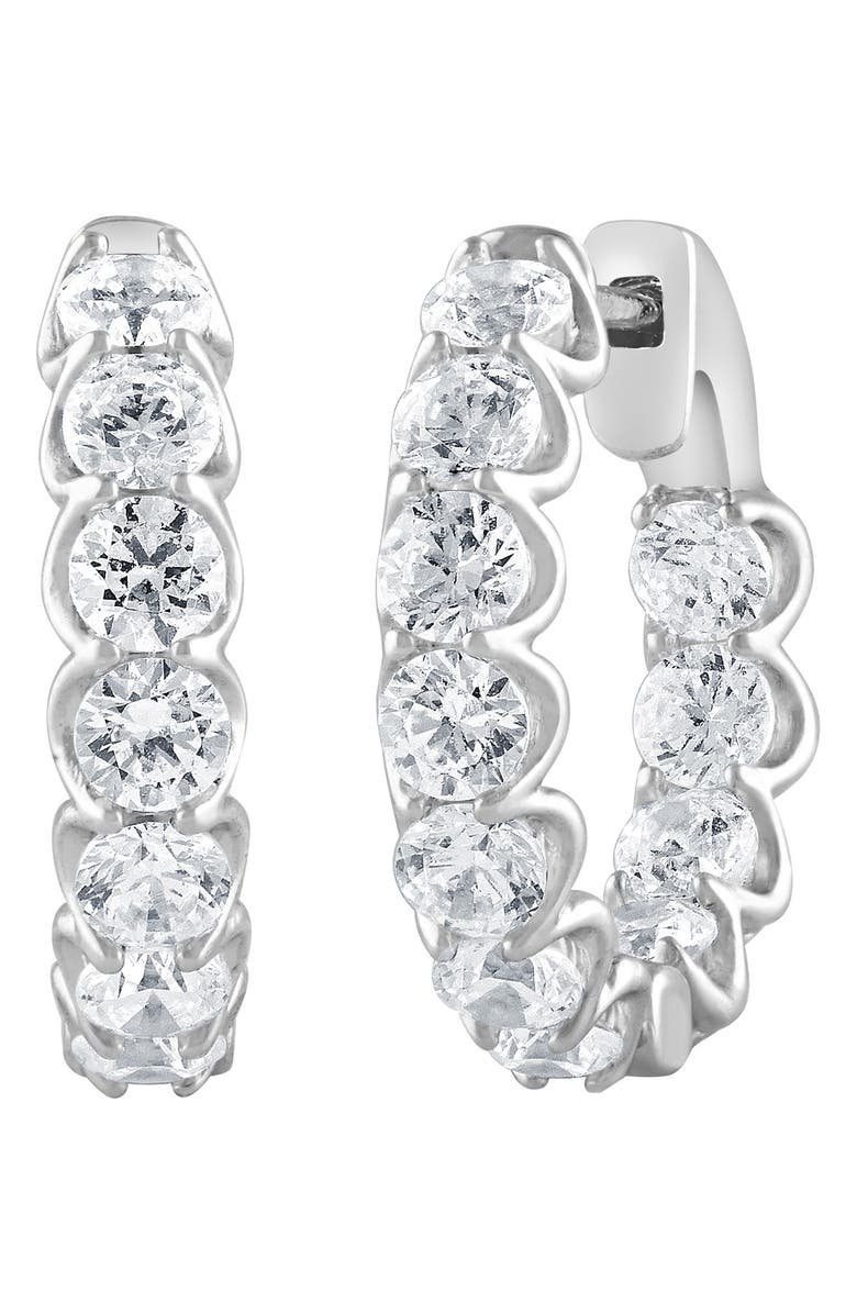 Badgley Mischka Collection 14K White Gold Near Colorless Lab Grown ...