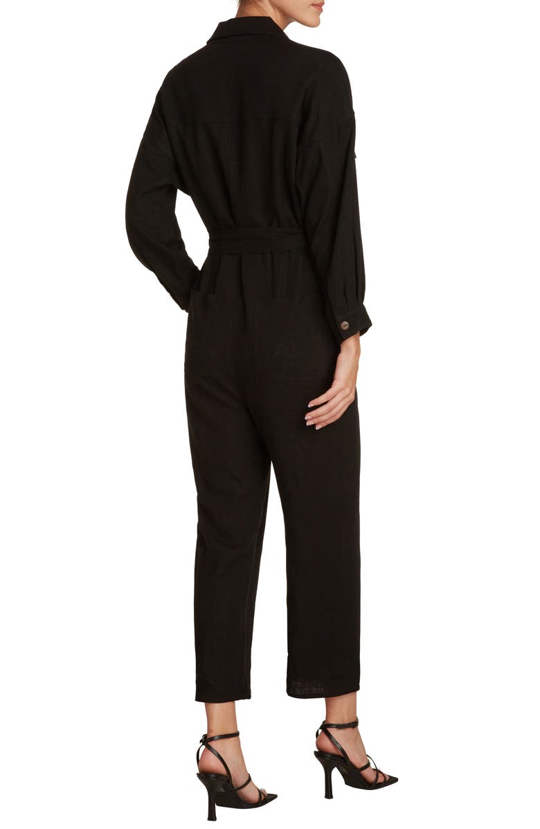Willow Roxie Spread Collar Belted Jumpsuit | Nordstromrack