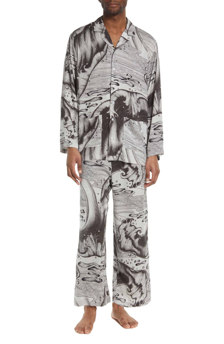 Open Edit Men's Relaxed Satin Pajamas | Nordstromrack