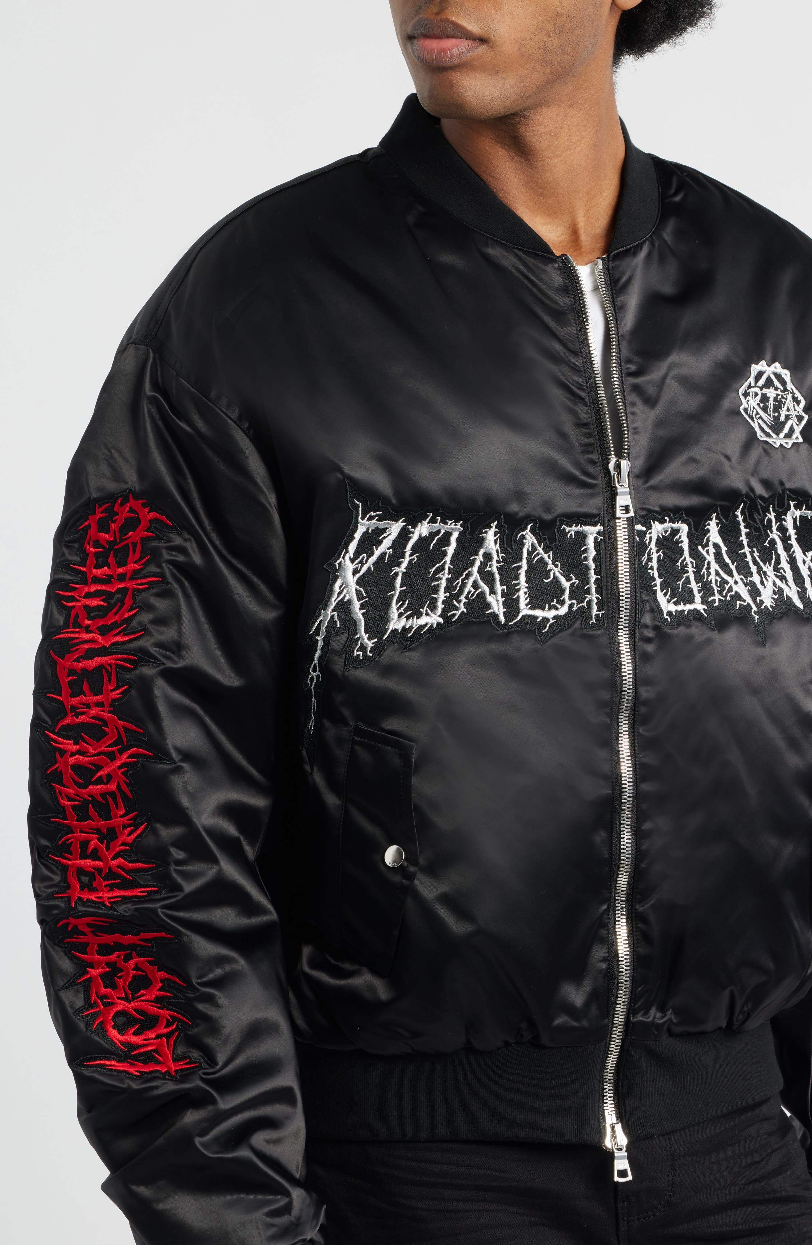 RtA Harvard Lost Frequency Bomber Jacket | Nordstrom