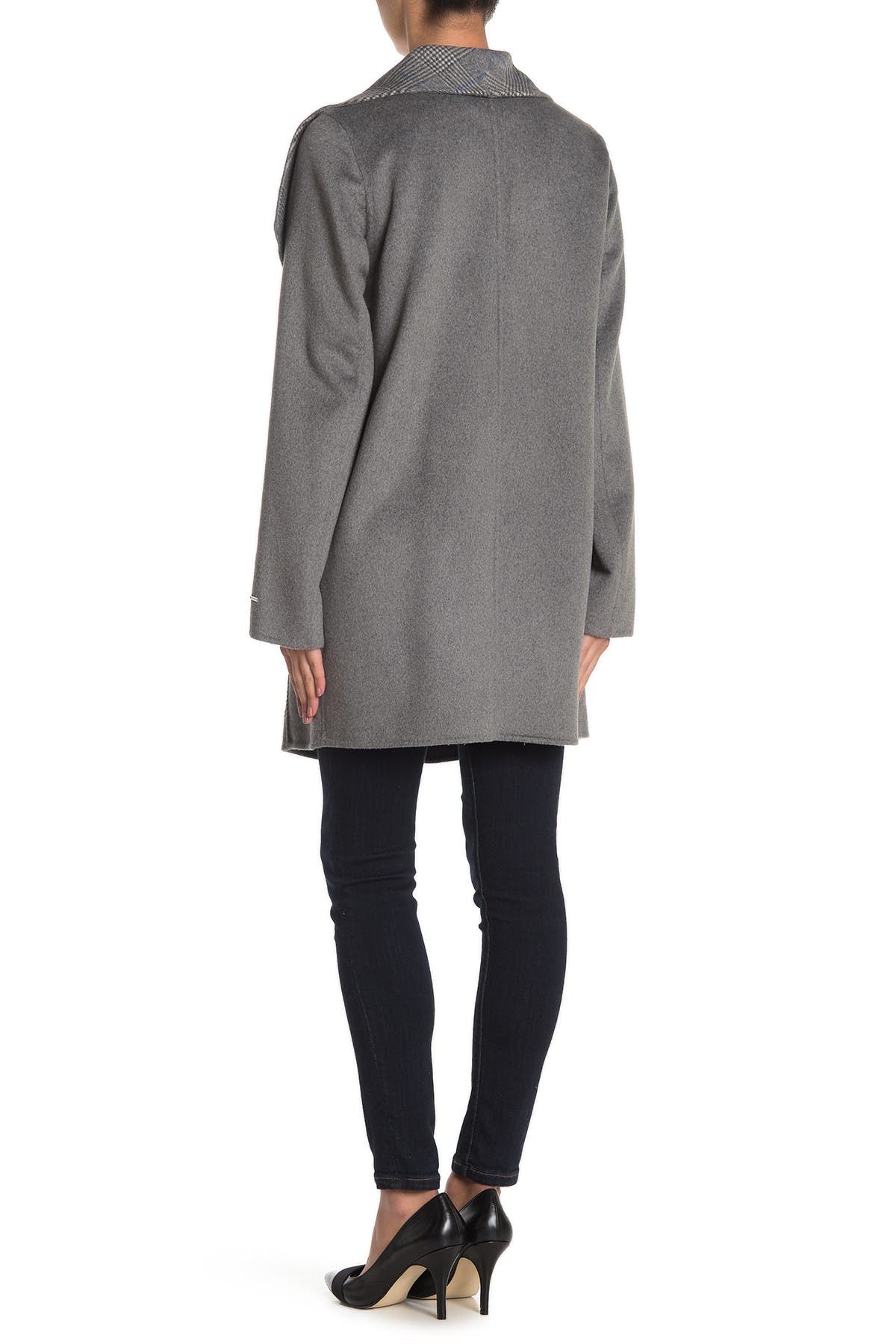 Tahari Nikki Drape Collar Coat | Nordstromrack