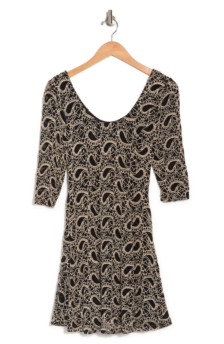 PAPILLON Quarter Sleeve Pasley Lace Dress | Nordstromrack