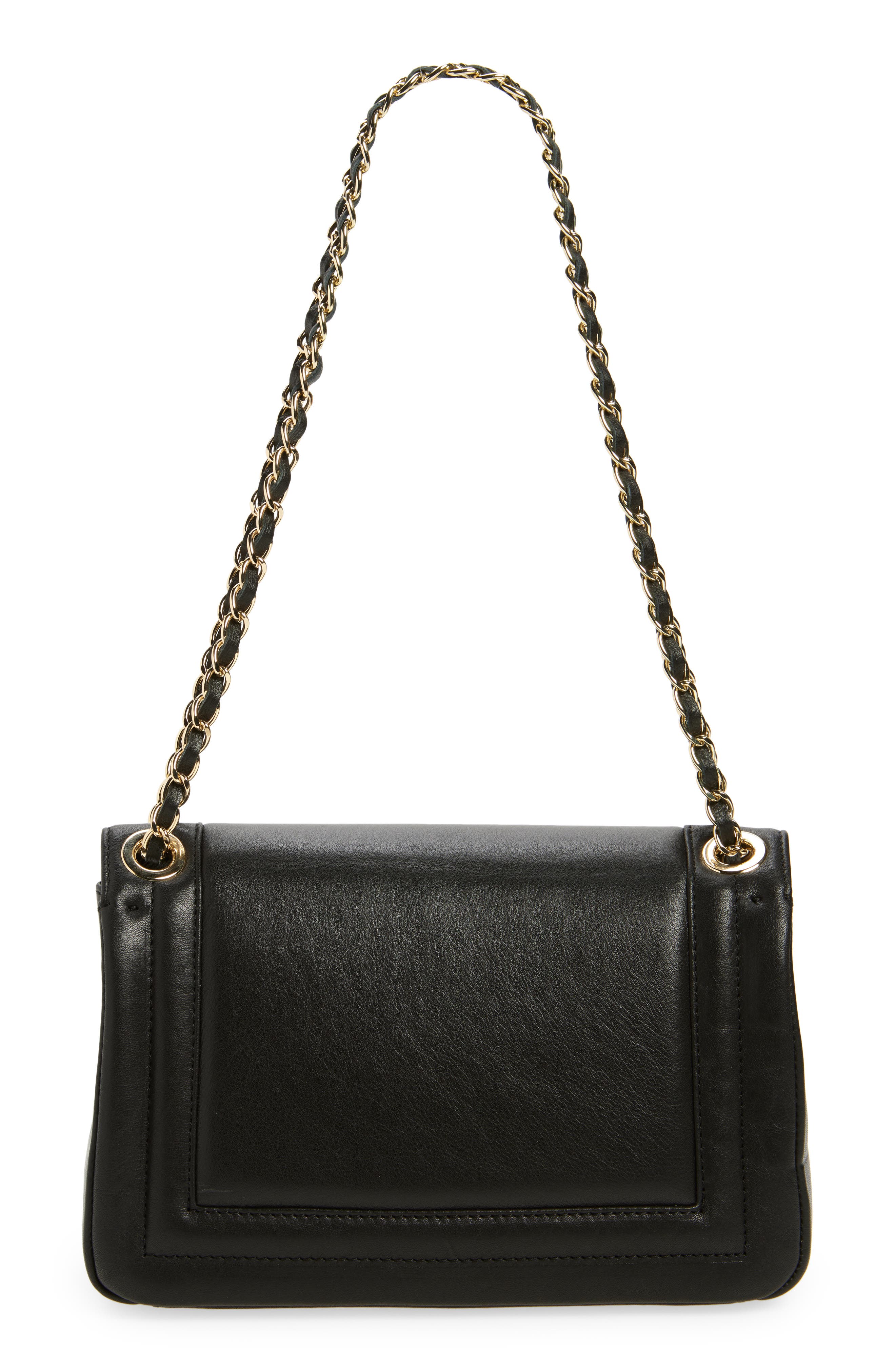 VALENTINO BY MARIO VALENTINO Alice Logo Embossed Leather Shoulder Bag ...
