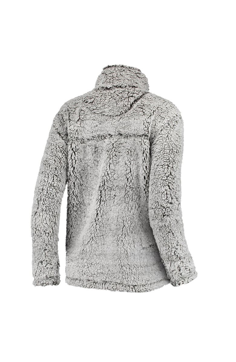 BOXERCRAFT Women's Gray Gonzaga Bulldogs Sherpa Super Soft Quarter Zip ...