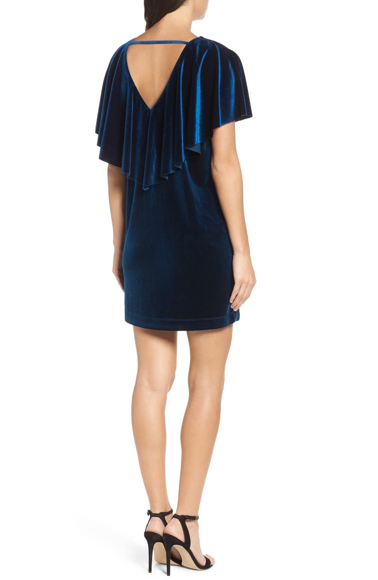 Felicity & Coco Valia Velvet Ruffle Minidress | Nordstromrack