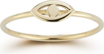 Ember Fine Jewelry 14K Gold Evil Eye Ring - Size 8 | Nordstromrack