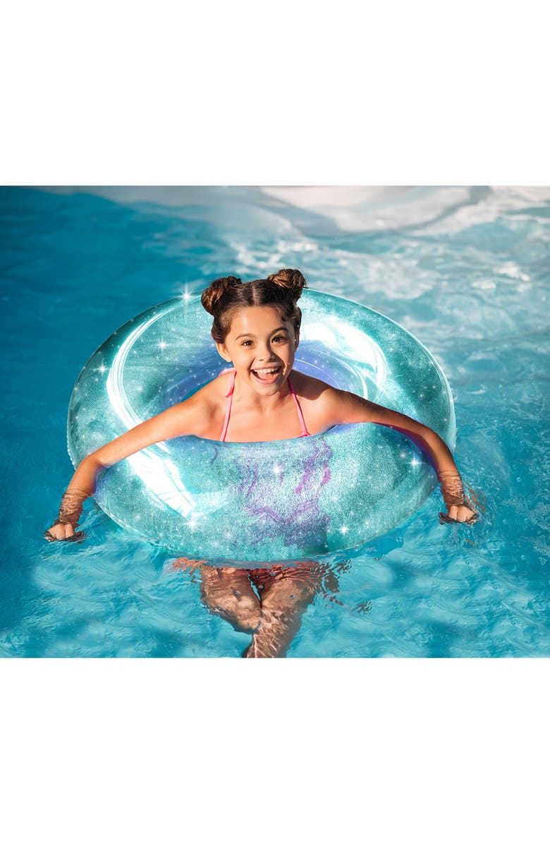 PLAYTEK TOYS Round Blue Glitter Pool Float | Nordstromrack