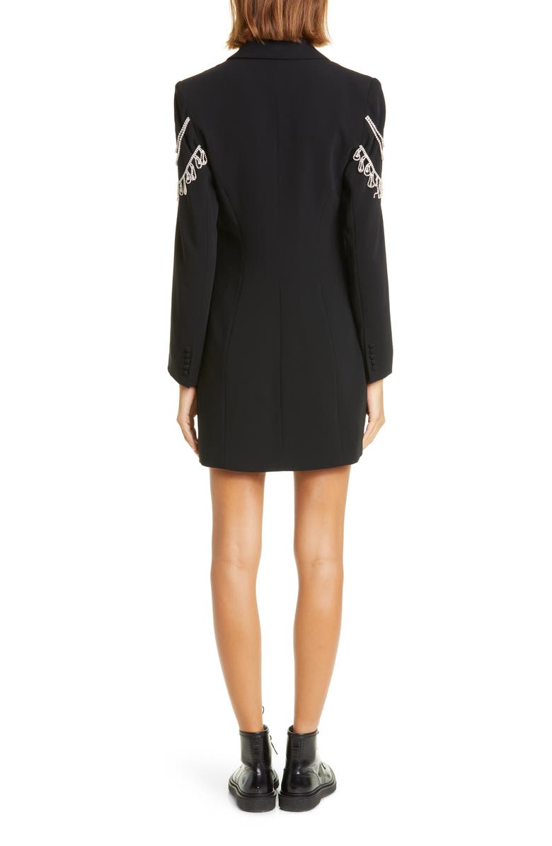 Cinq à Sept Kaylen Crystal Embellished Long Sleeve Blazer Minidress ...
